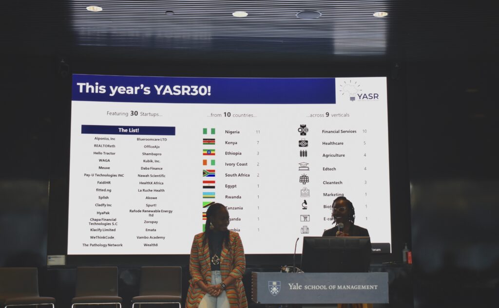 Yale Africa Startup Review hosts first in-person event, unveils annual list of 30 African ...